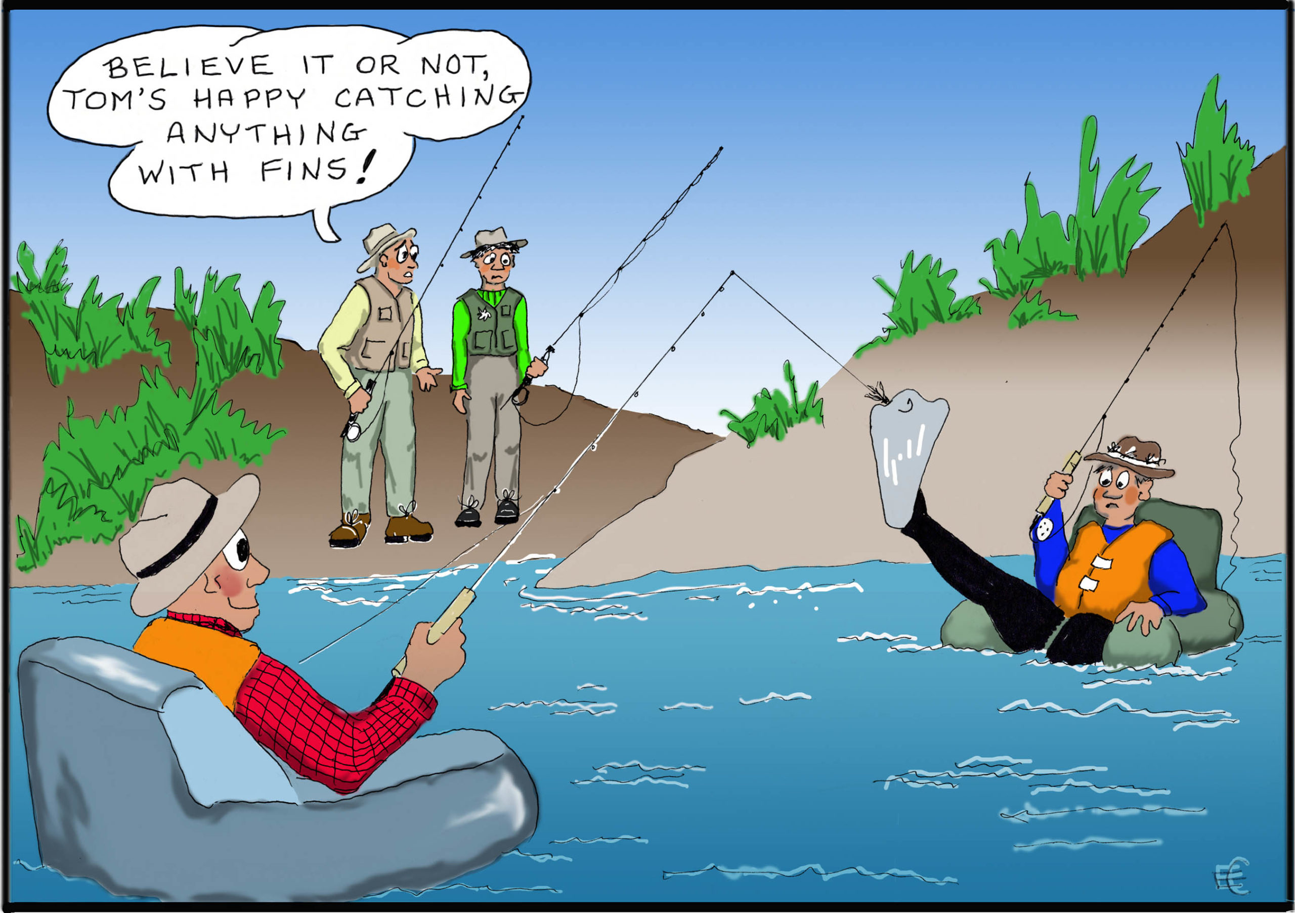 Cartoon – Santa Cruz Fly Fishing Club